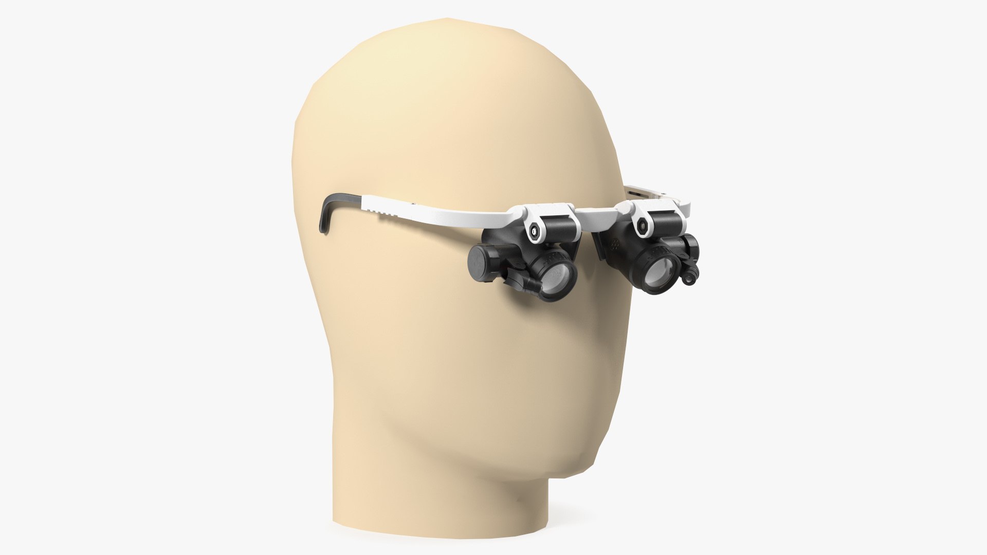 Binocular Head Mount White Magnifier Glasses 3D model - TurboSquid 2063235
