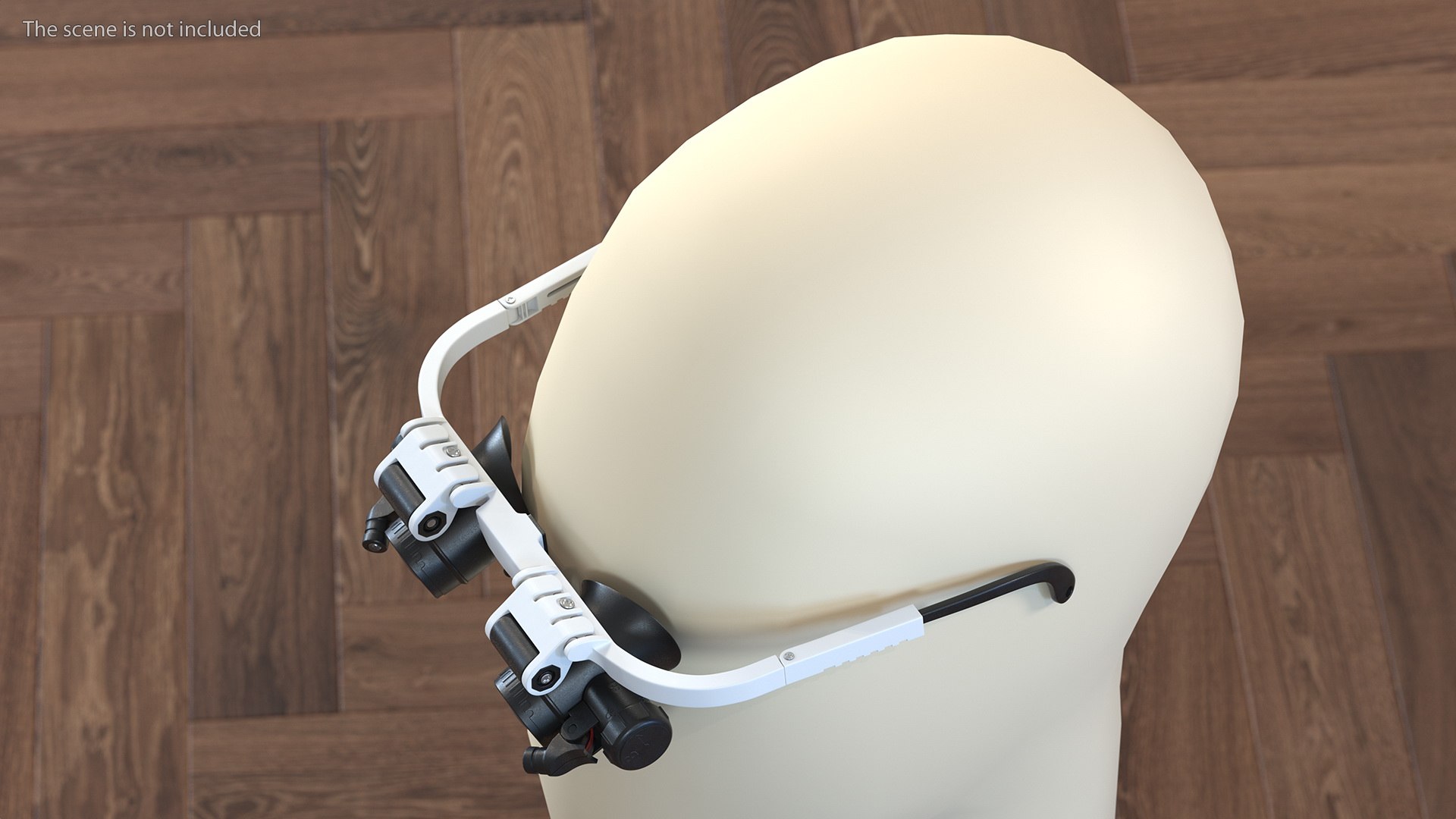 Binocular Head Mount White Magnifier Glasses 3D Model - TurboSquid 2063235