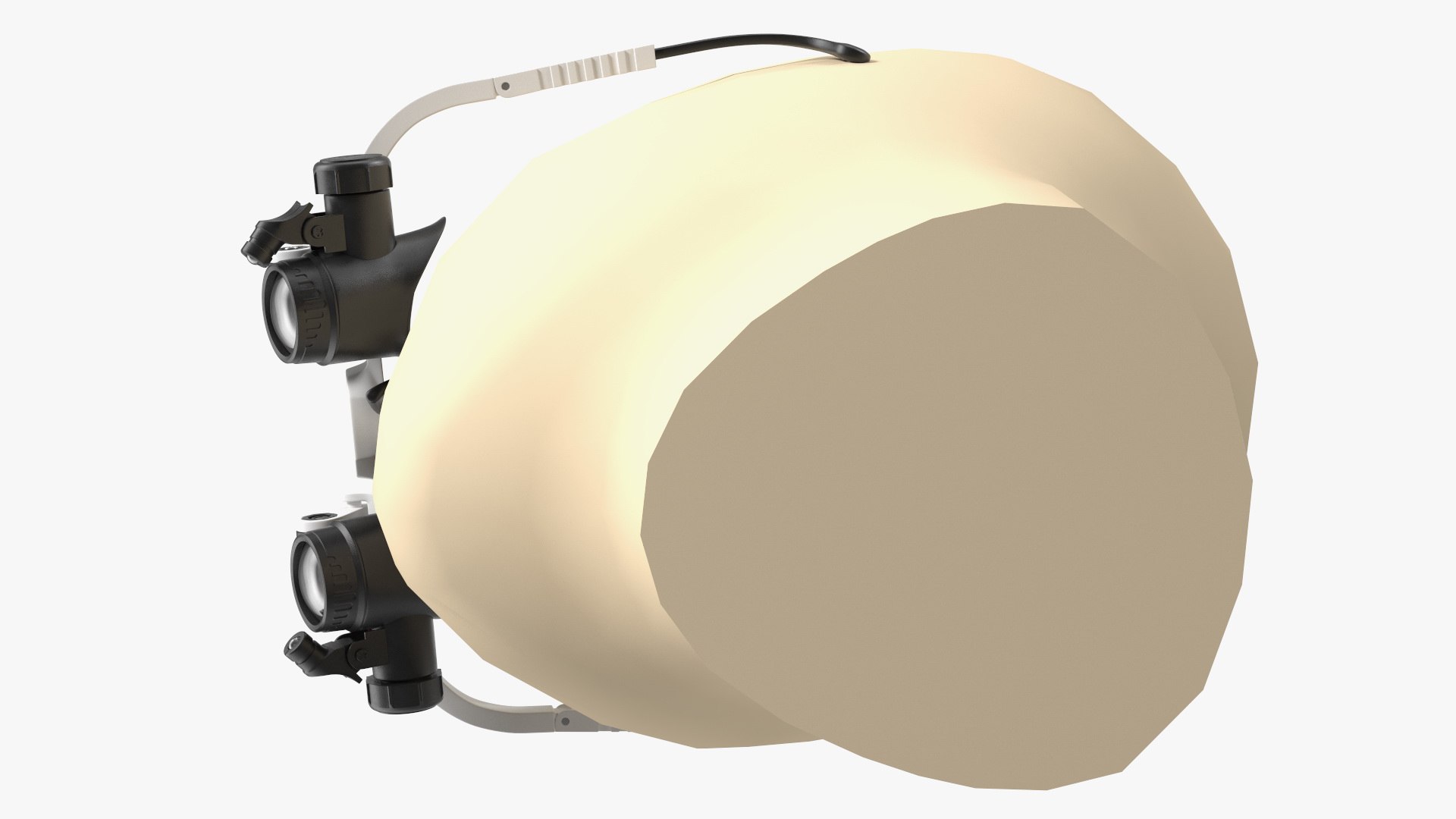 Binocular Head Mount White Magnifier Glasses 3D Model - TurboSquid 2063235