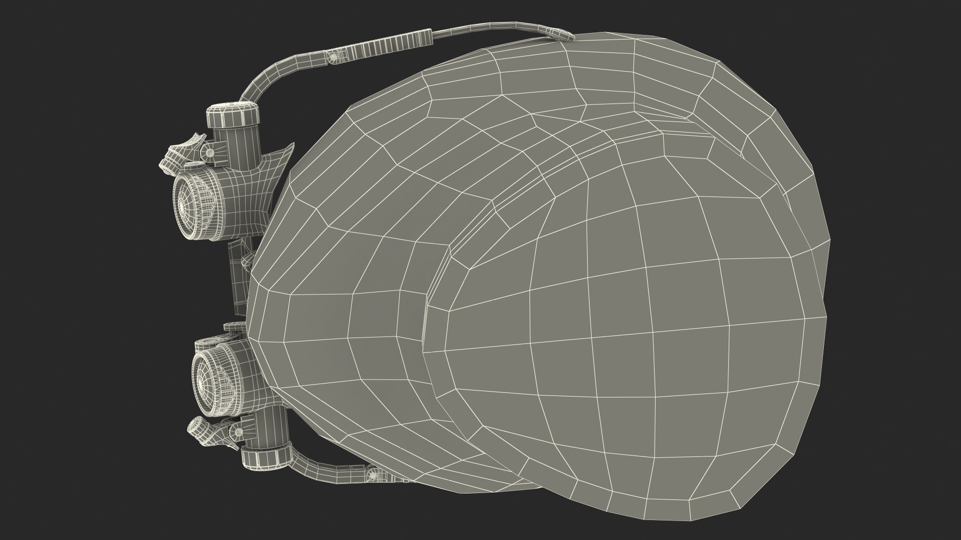 Binocular Head Mount White Magnifier Glasses 3D model - TurboSquid 2063235