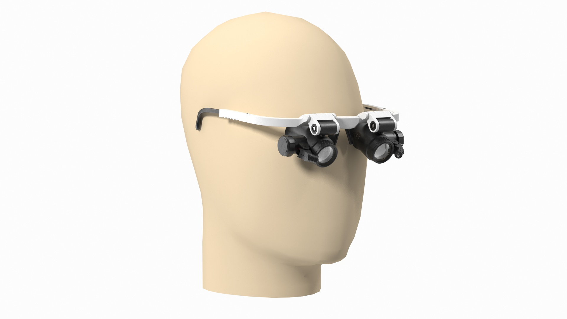 Binocular Head Mount White Magnifier Glasses 3D Model - TurboSquid 2063235