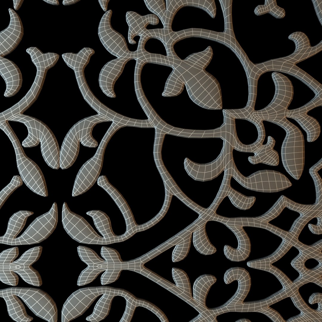 wood decorative ceiling 3d model