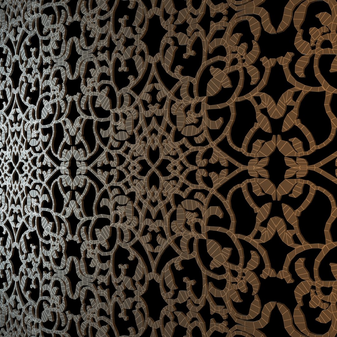 wood decorative ceiling 3d model