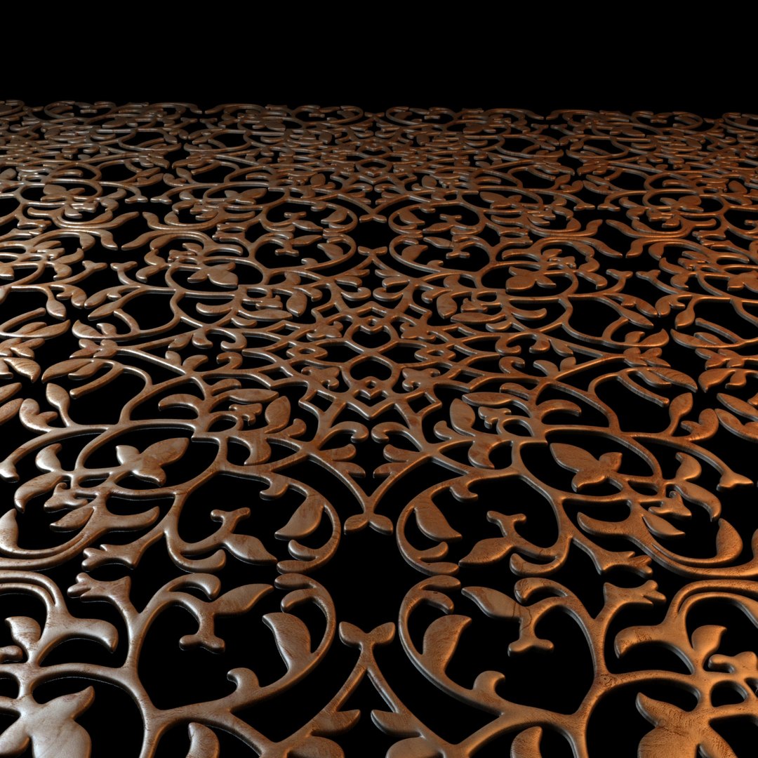 wood decorative ceiling 3d model