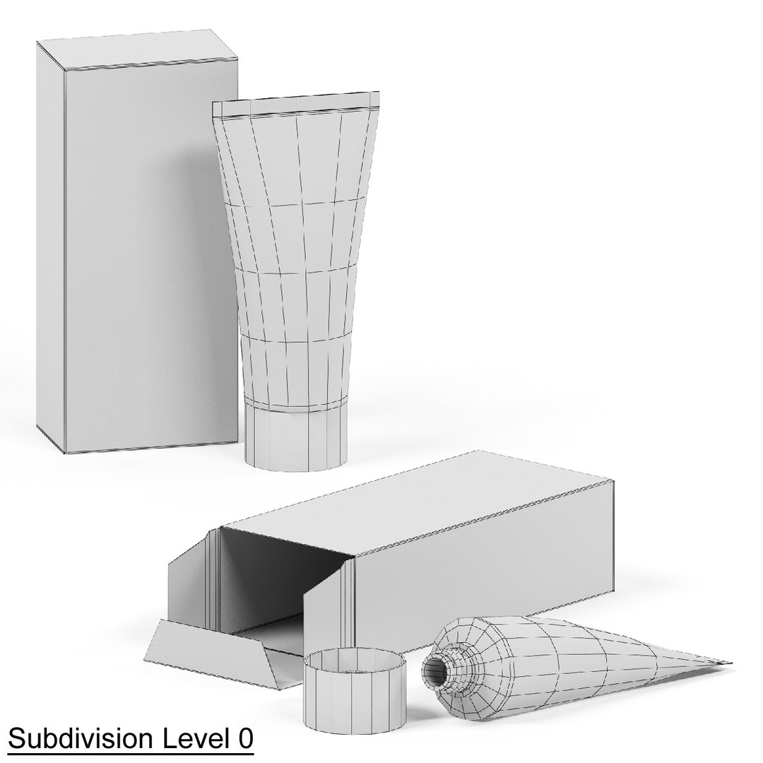 Tube Box 3D Model - TurboSquid 1349361