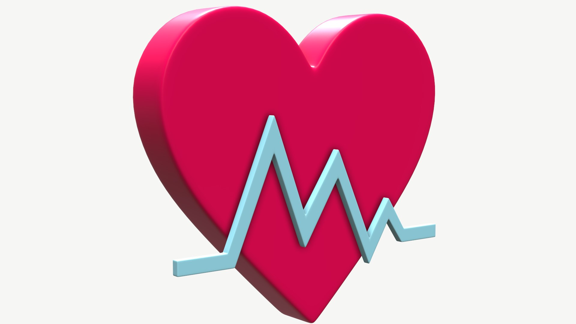 Heart Cardio Symbol 3D Model - TurboSquid 1880644