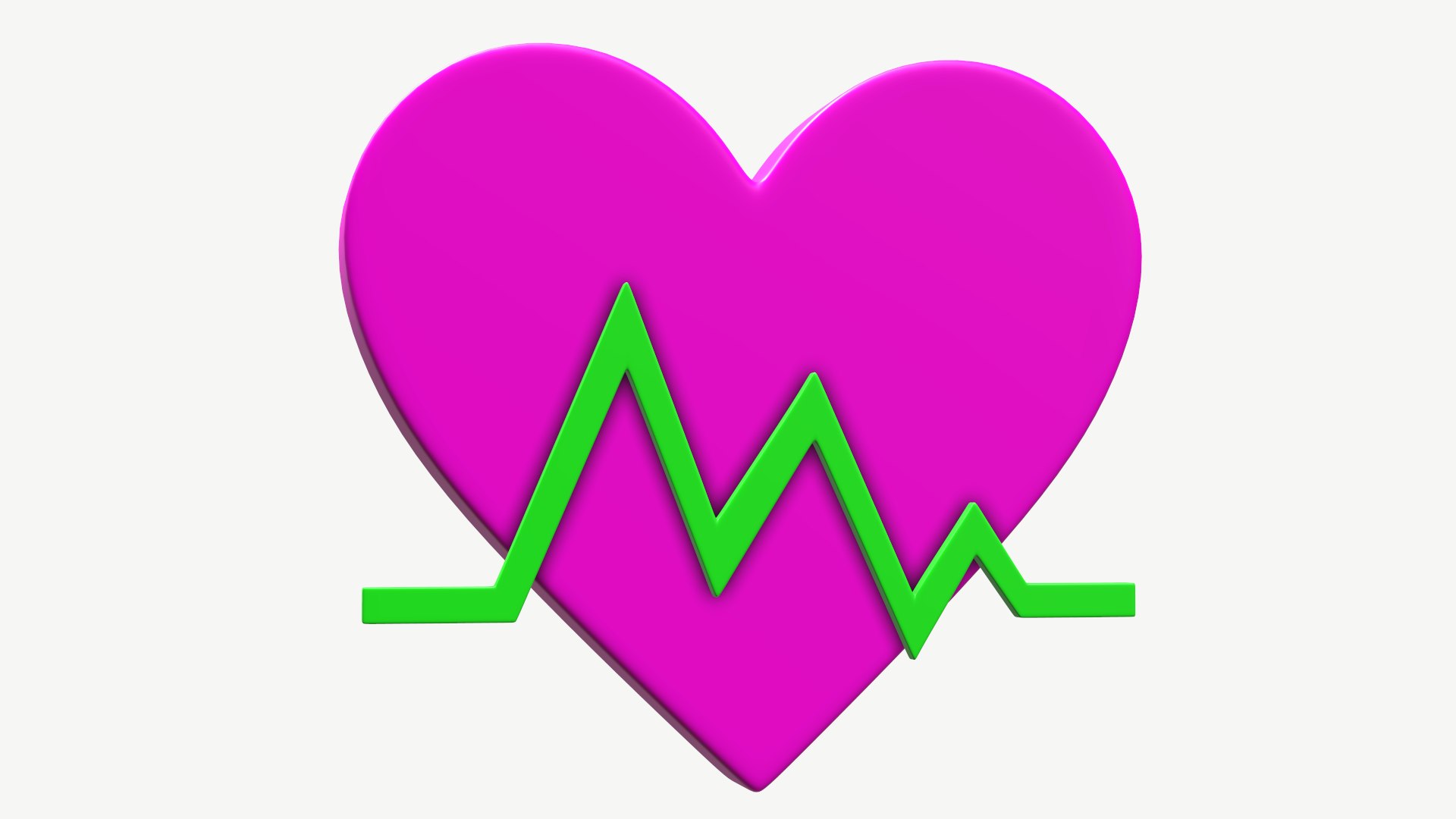 Heart Cardio Symbol 3D Model - TurboSquid 1880644