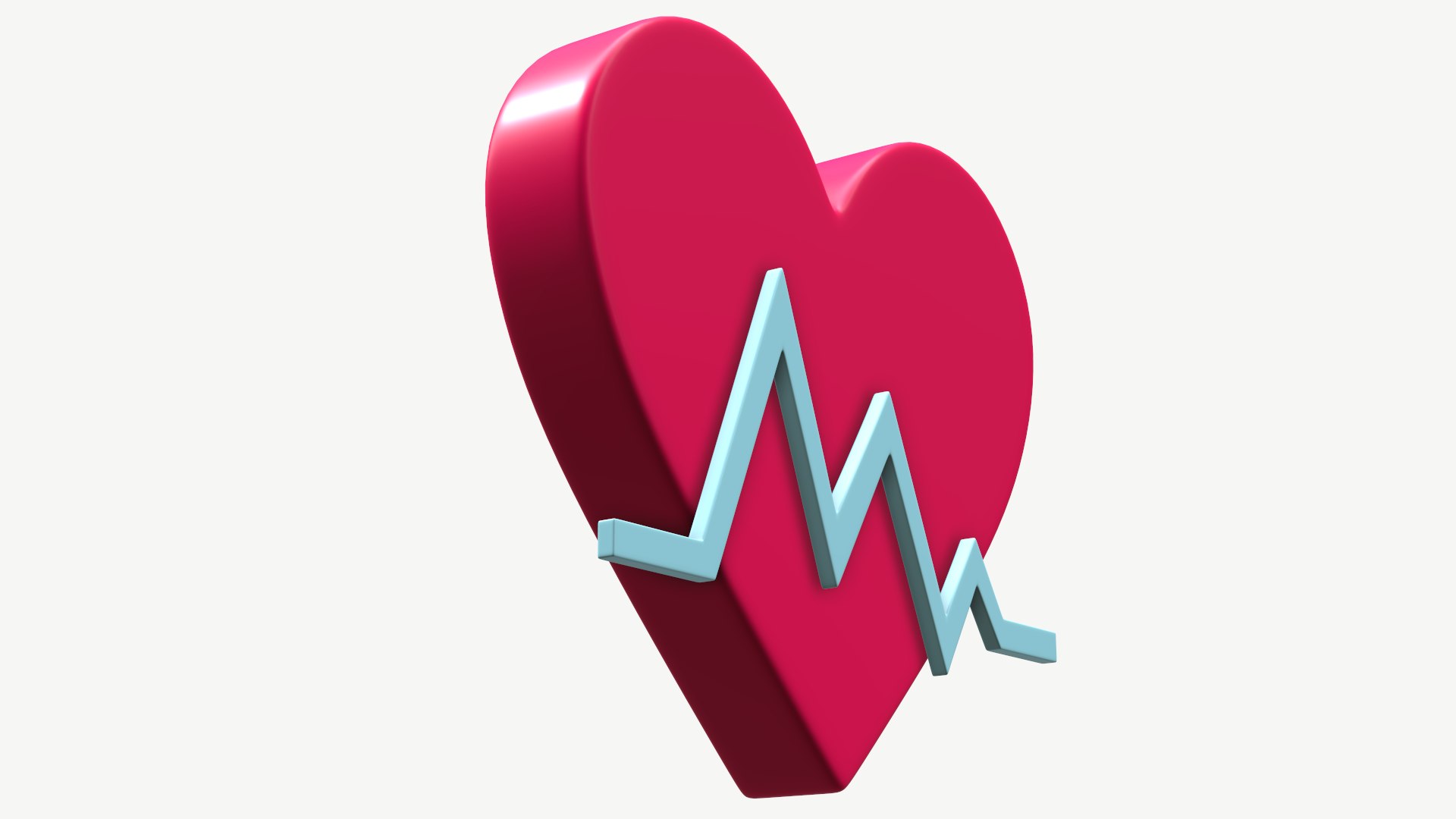 Heart Cardio Symbol 3D Model - TurboSquid 1880644