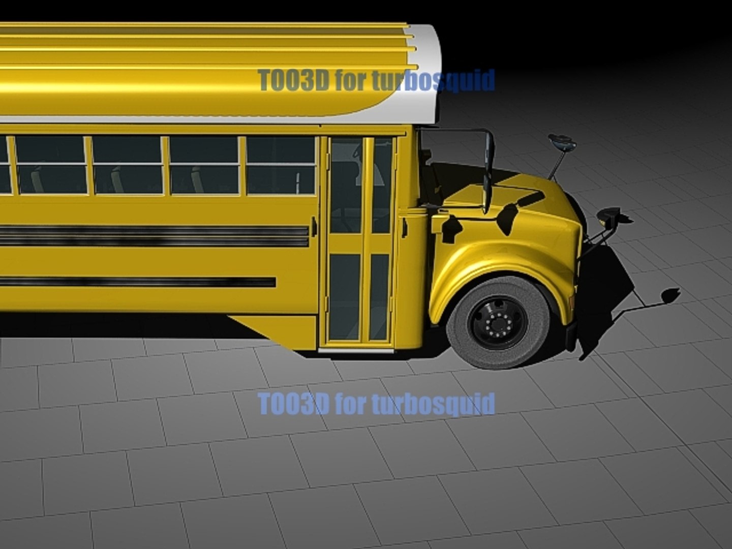 3d school bus