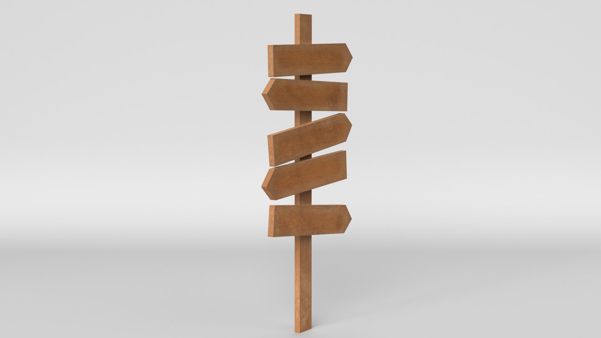 Wood Sign 3D - TurboSquid 1577935