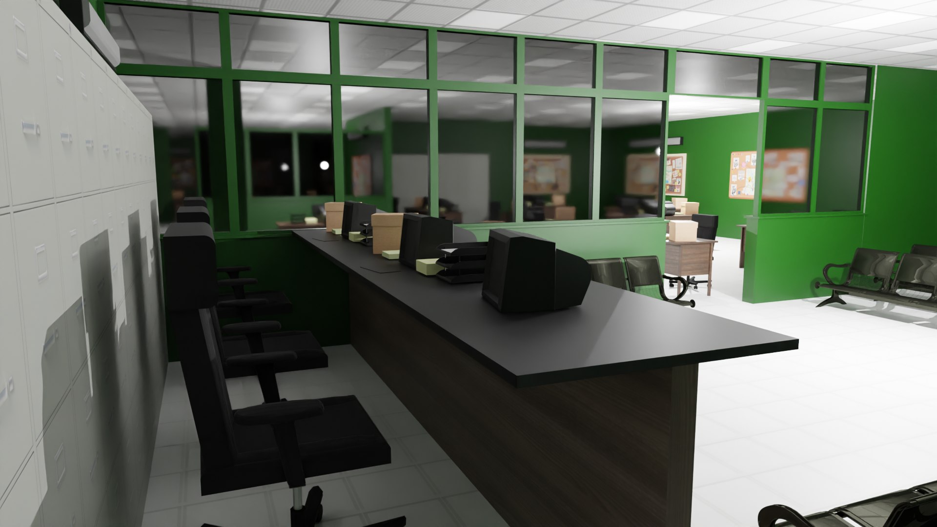 Police Station Interior 3D Model - TurboSquid 2140752