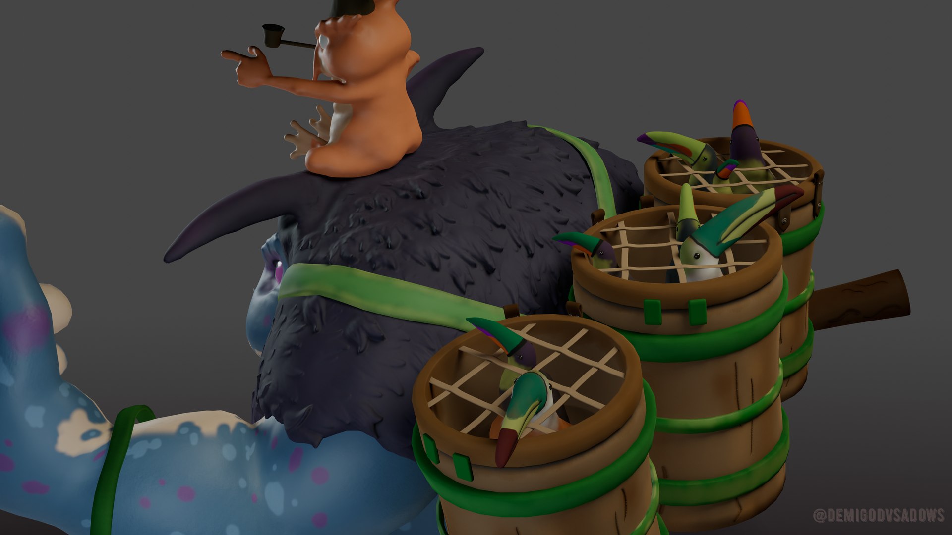 Stylezed 3D Character - Toad Hunter 3D model - TurboSquid 1995434