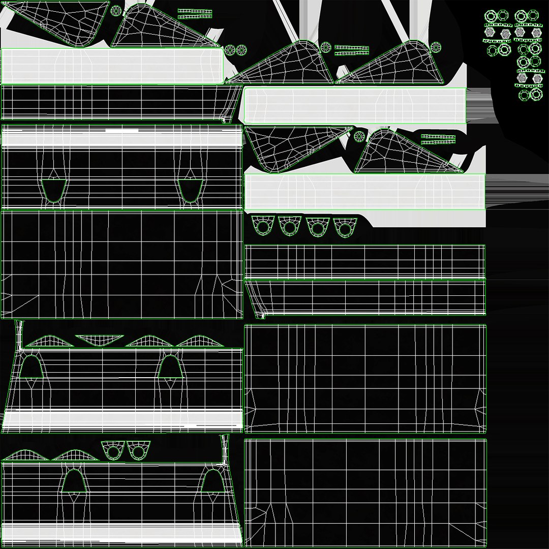 3D Bike Lane Dividers 03 Long model - TurboSquid 1912028