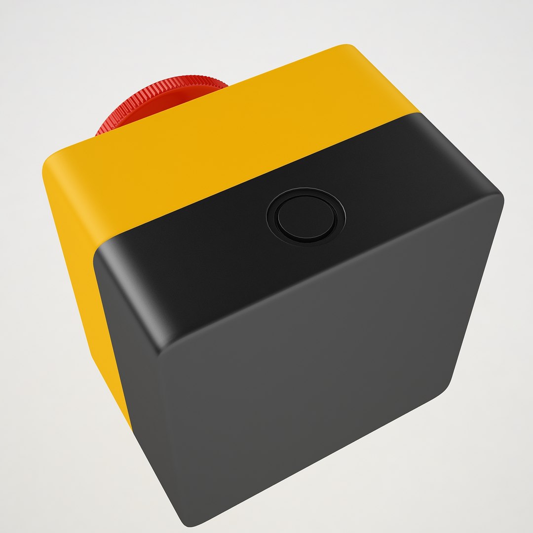 Emergency stop button 3D - TurboSquid 1267392