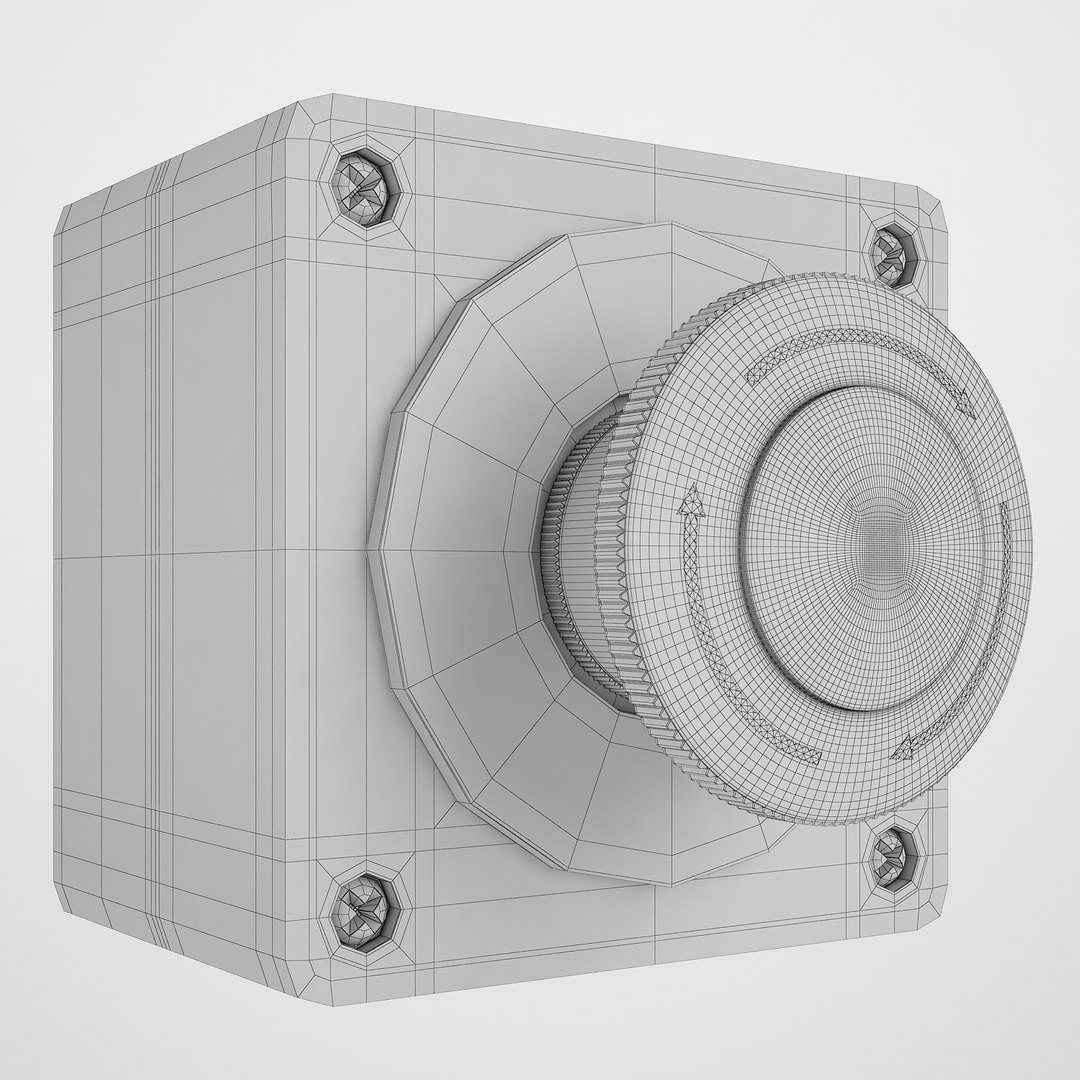 Emergency stop button 3D - TurboSquid 1267392