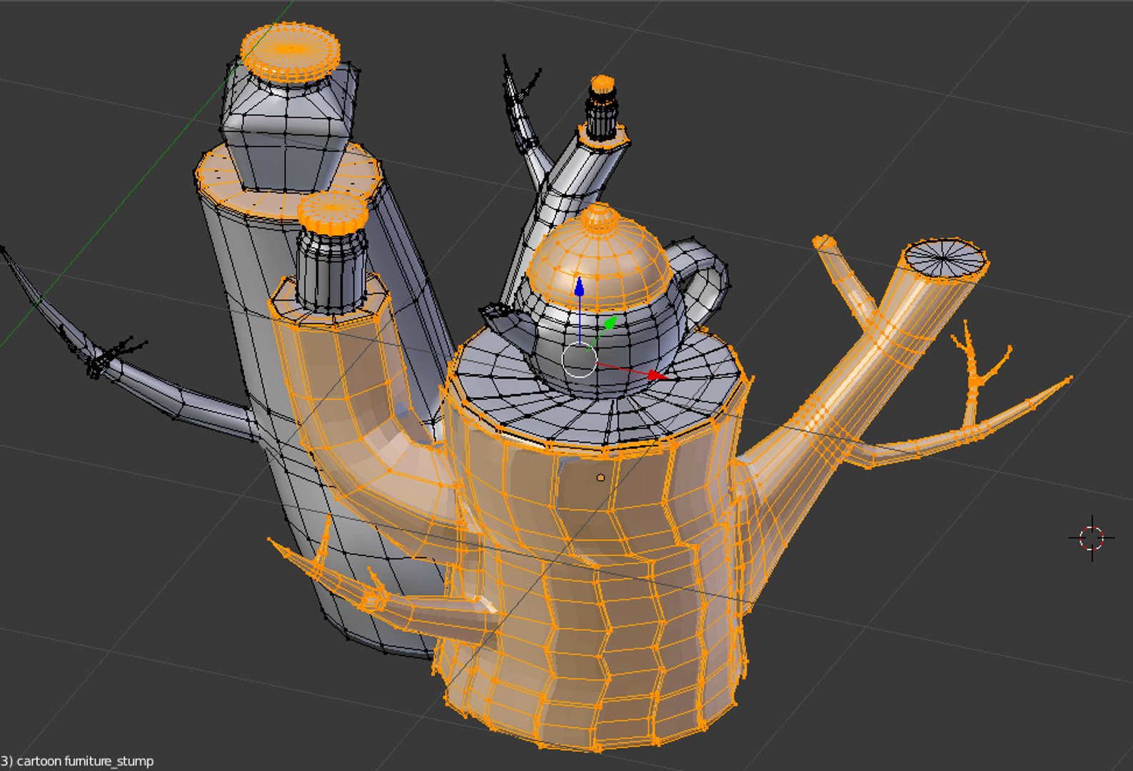 Cartoon Table Set 3D Model - TurboSquid 1417687