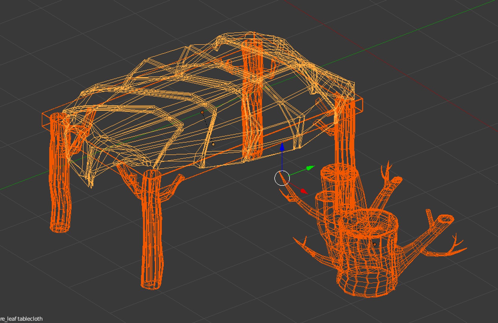 Cartoon Table Set 3D Model - TurboSquid 1417687