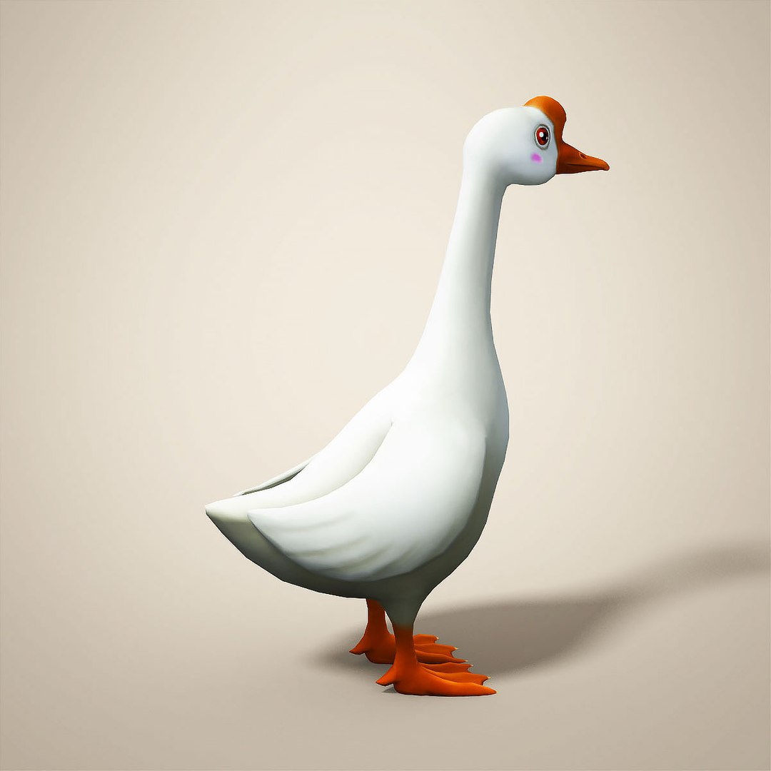 Cartoon Goose Toon 3D Model - TurboSquid 1238311