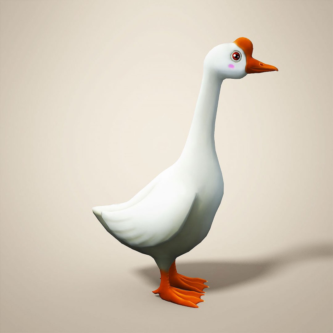 Cartoon Goose Toon 3D Model - TurboSquid 1238311