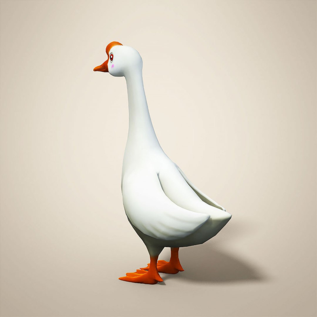 Cartoon Goose Toon 3D Model - TurboSquid 1238311