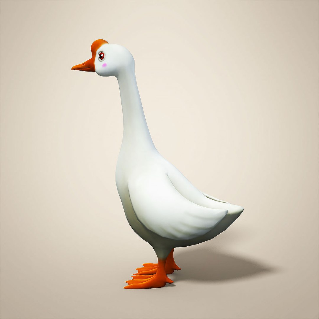 Cartoon Goose Toon 3D Model - TurboSquid 1238311