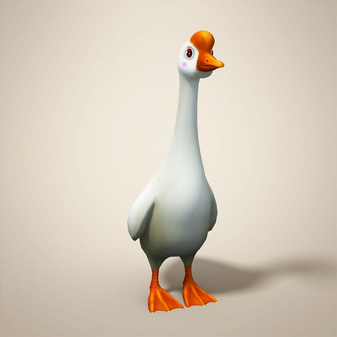 Cartoon Goose Toon 3D Model - TurboSquid 1238311
