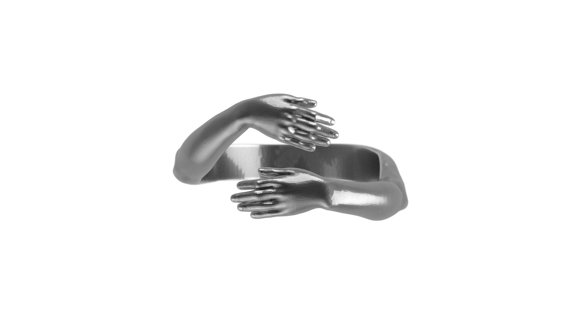 3D Hug Ring Hands Ring Model - TurboSquid 1902172