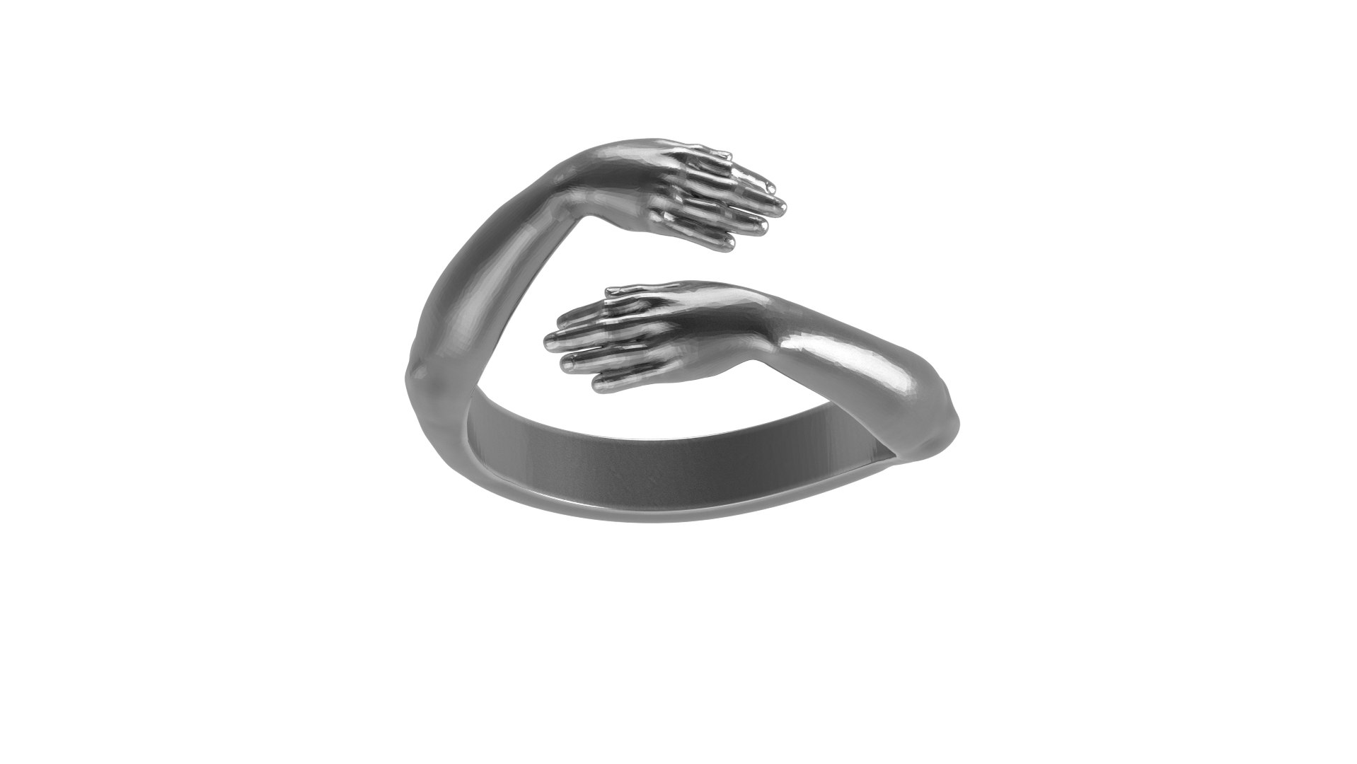 3D Hug Ring Hands Ring Model - TurboSquid 1902172