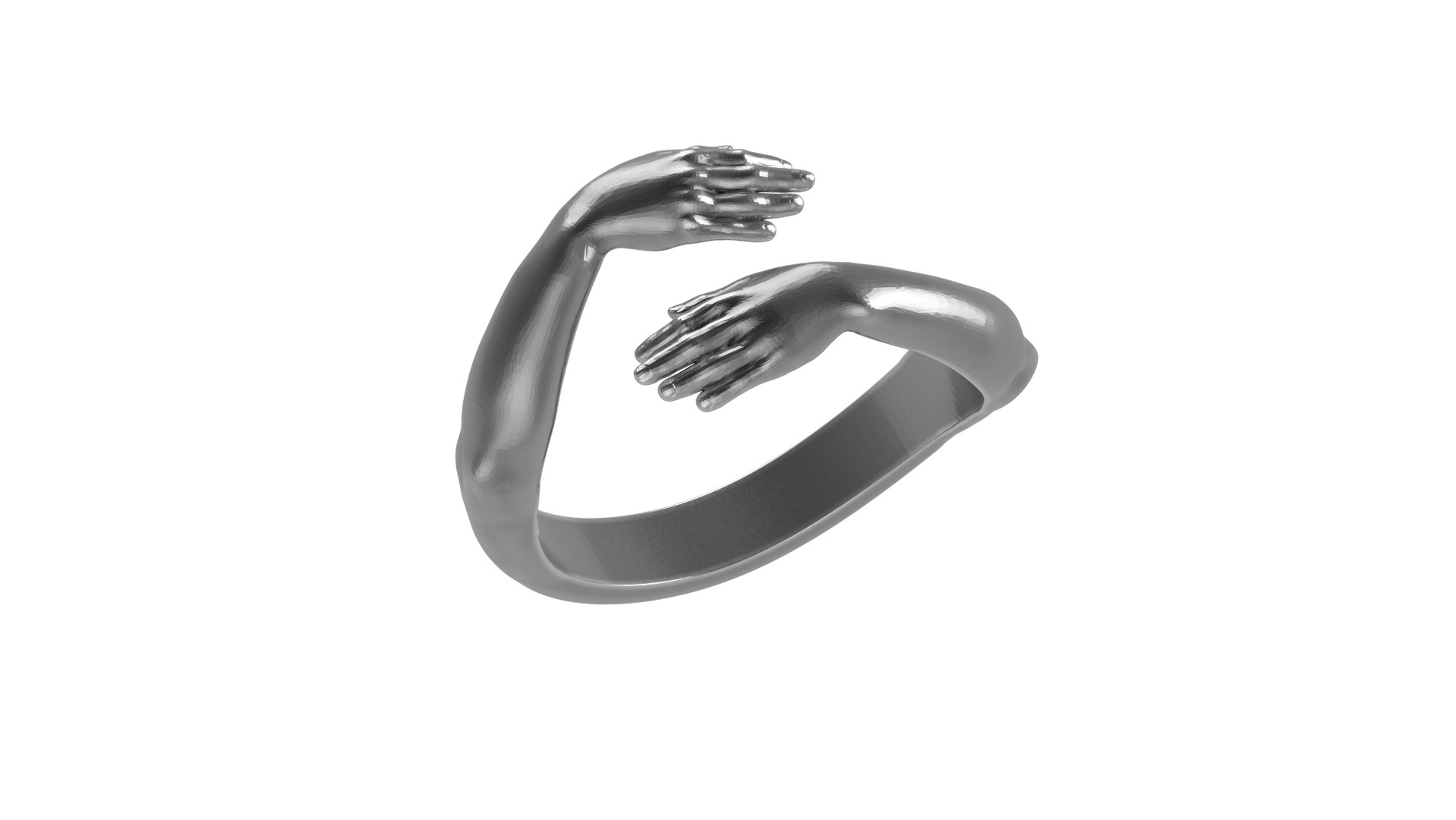 3D Hug Ring Hands Ring Model - TurboSquid 1902172