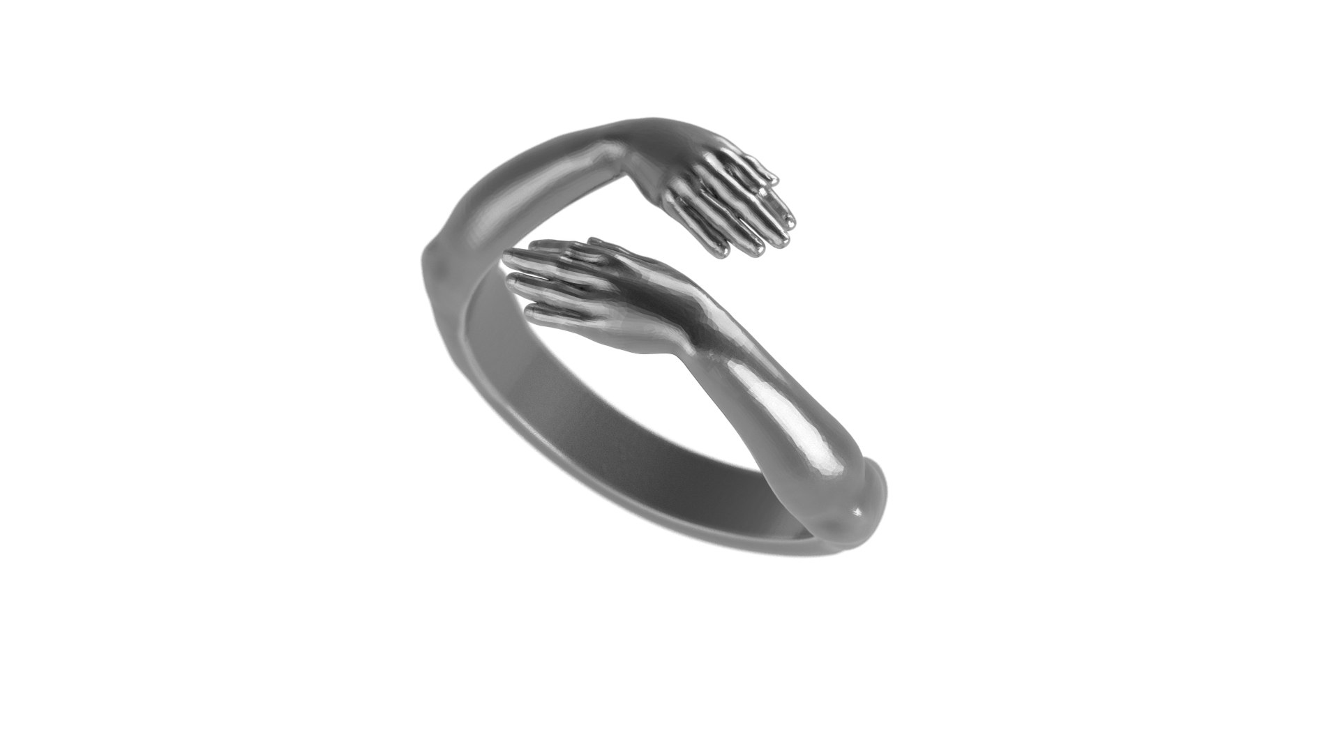 3D Hug Ring Hands Ring Model - TurboSquid 1902172