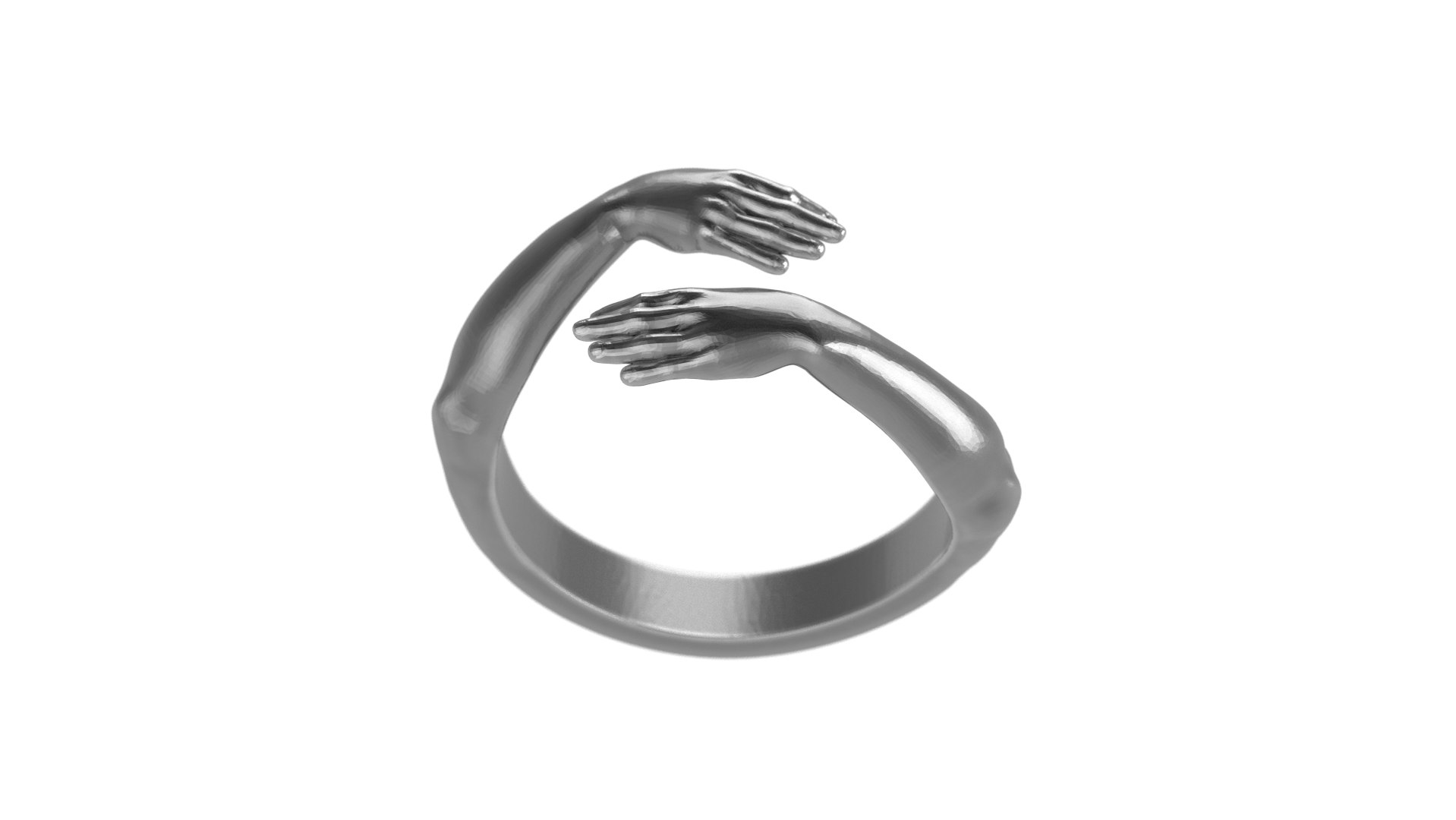 3D Hug Ring Hands Ring Model - TurboSquid 1902172