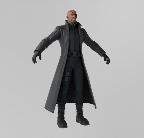 Nick Fury Lowpoly rigged model - TurboSquid 2034525