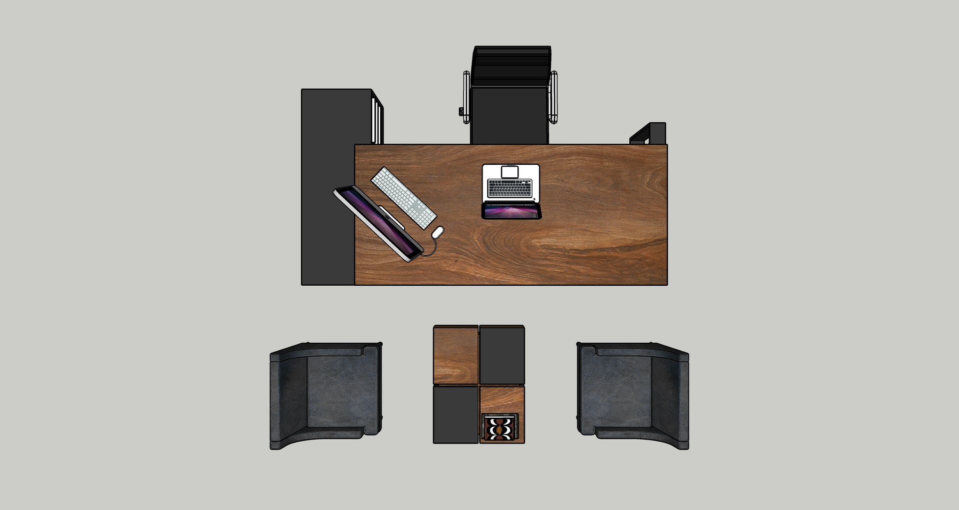 Office Desk 3D model - TurboSquid 2181643