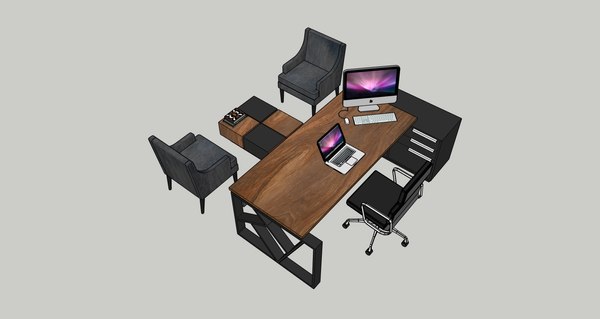 Escritorio SketchUp Modelos para Descargar | TurboSquid
