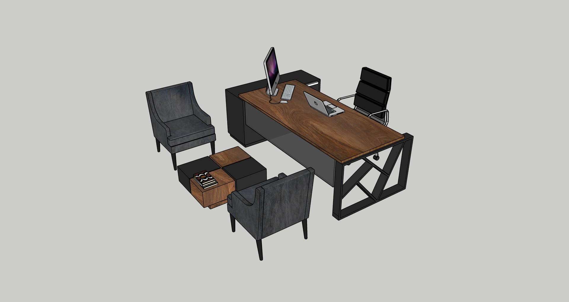 Office Desk 3D model - TurboSquid 2181643
