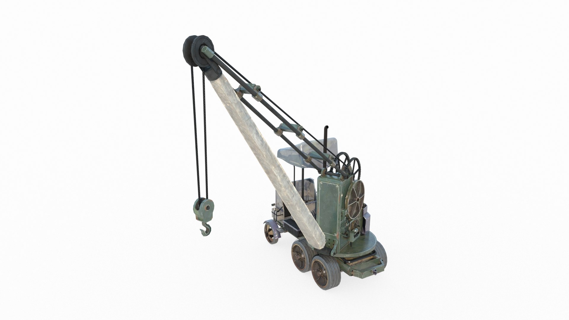 3D Steam Powered Fantasy Crane Model - TurboSquid 2259552