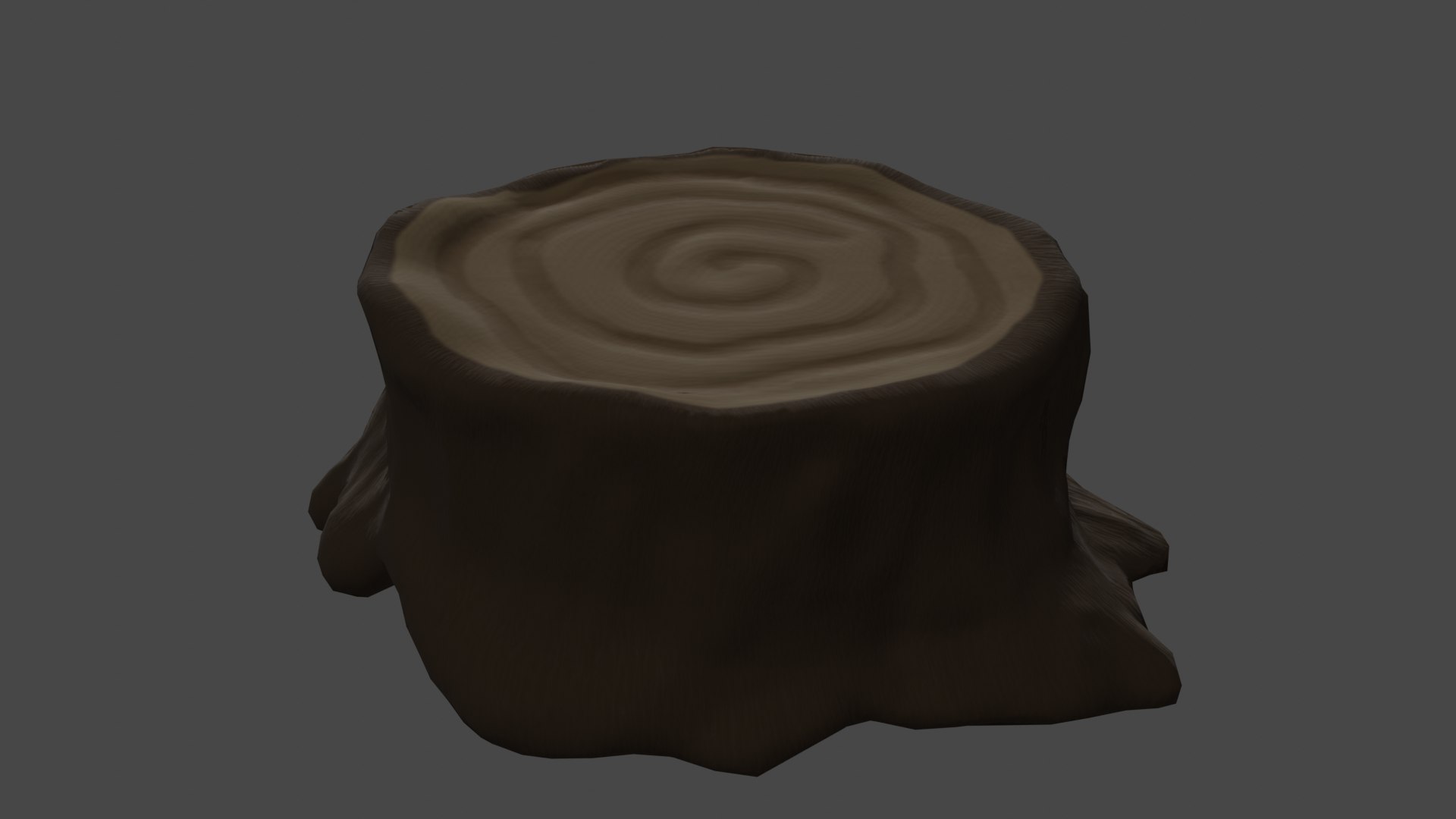 Cartoon Tree Stump Model - TurboSquid 1476594