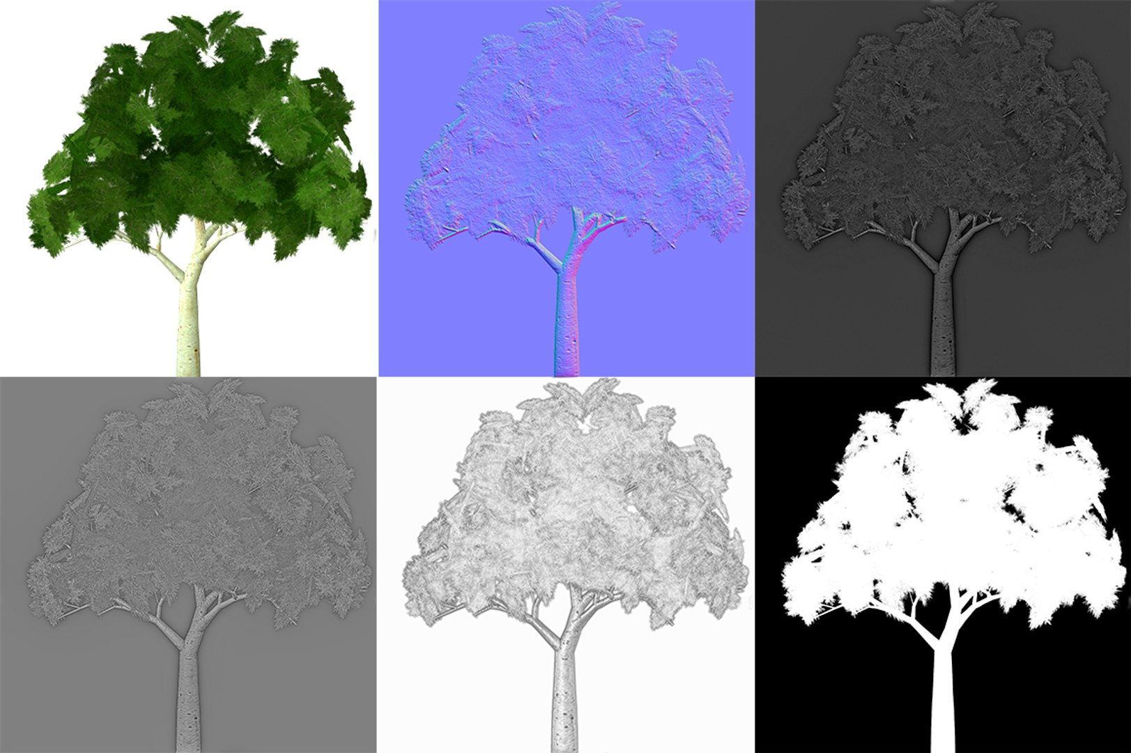 3D Trees Gaming Environment - TurboSquid 1243077