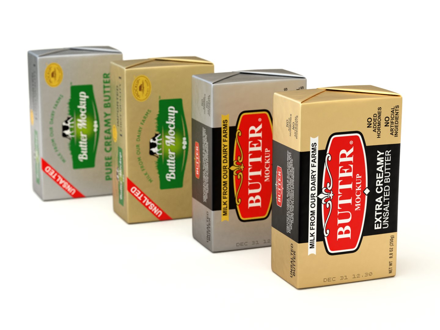Butter Pack 3D Model - TurboSquid 2040803