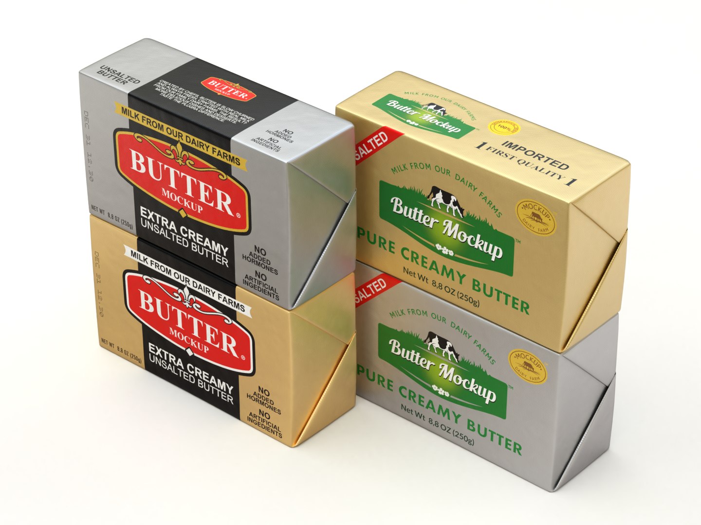 Butter Pack 3D Model - TurboSquid 2040803