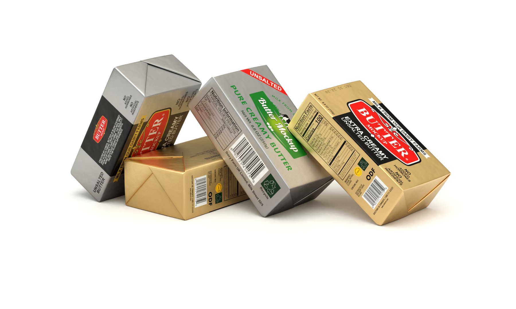 Butter Pack 3D Model - TurboSquid 2040803