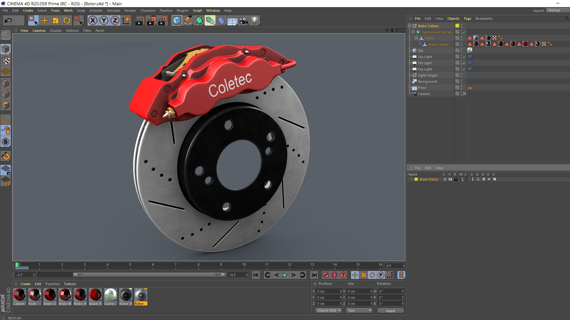 3D brake rotor model - TurboSquid 1560887