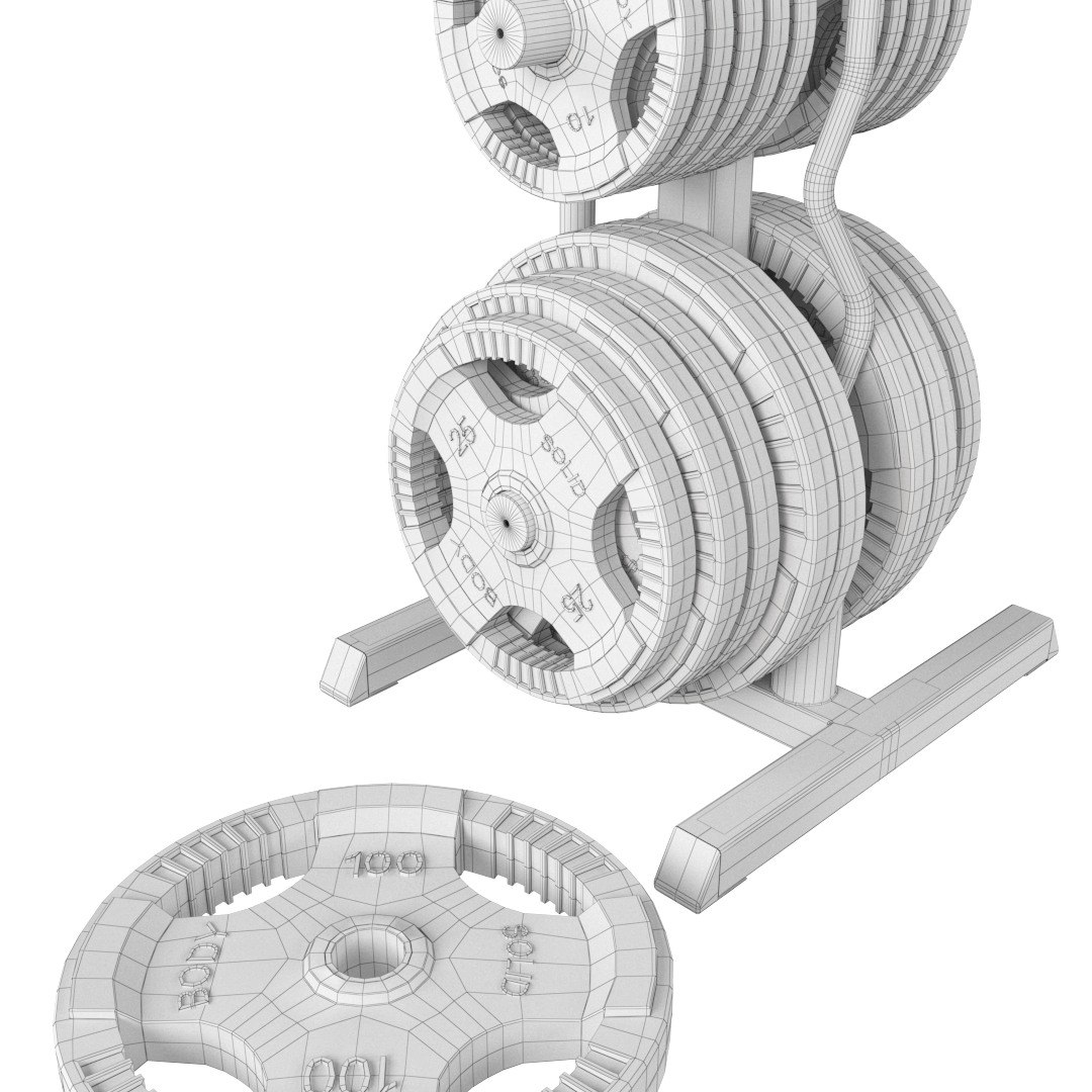 Dumbbells Weights 3D Model - TurboSquid 1244932