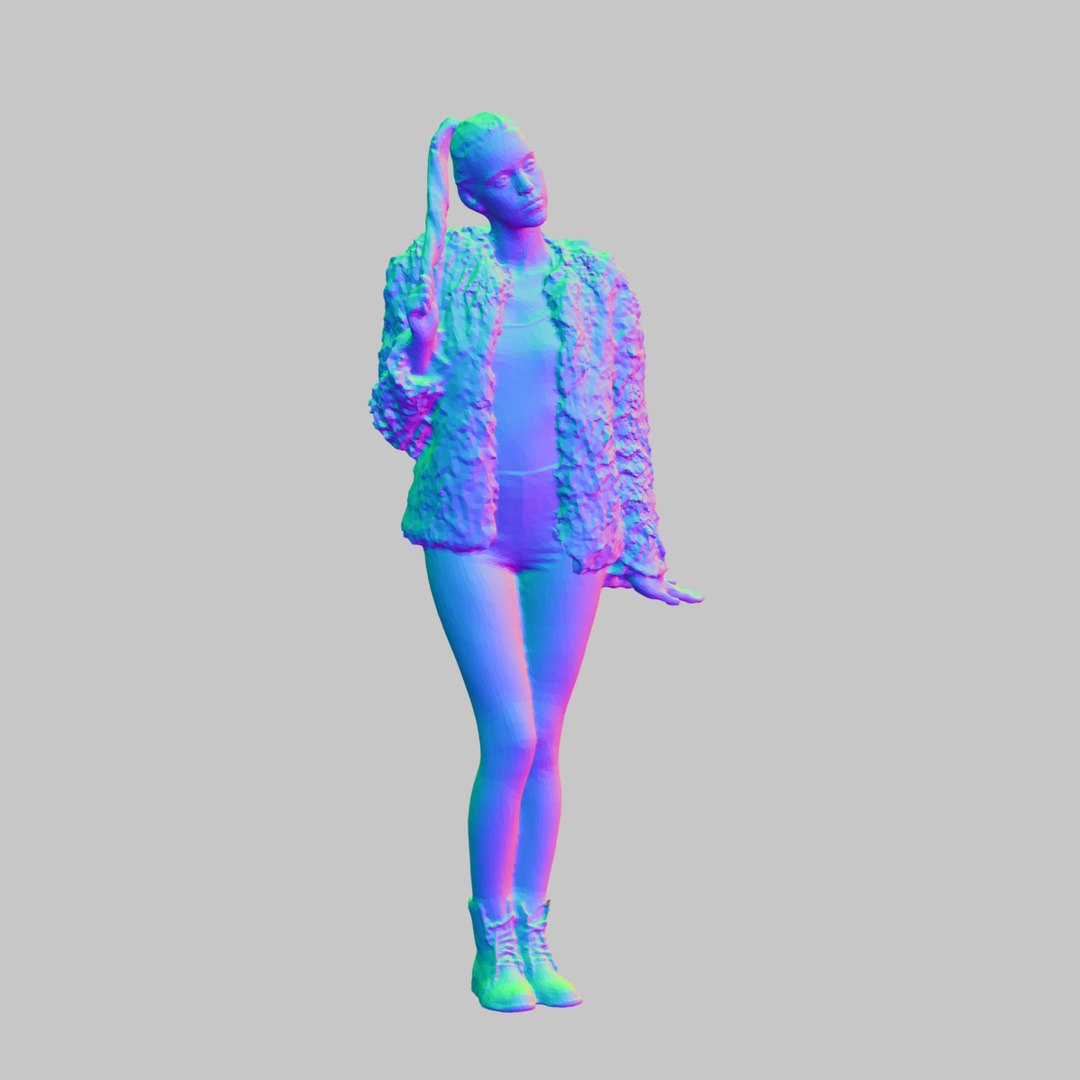 3d Model Scanned Photogrammetry Rendering