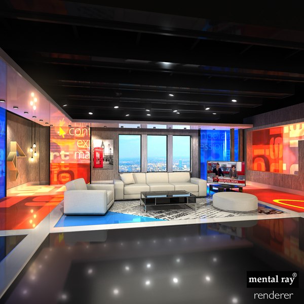 virtual set studio 3d max