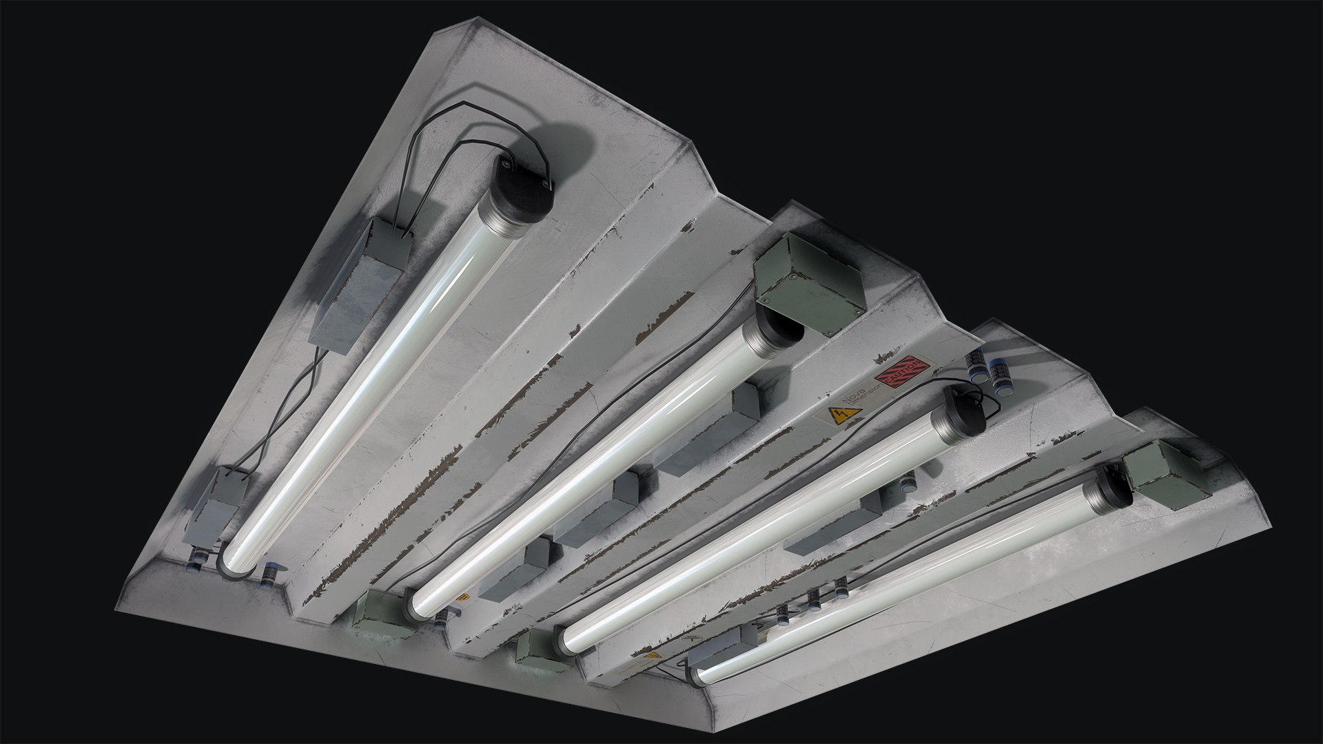 3D Modular Ceiling Lamp - TurboSquid 1406697
