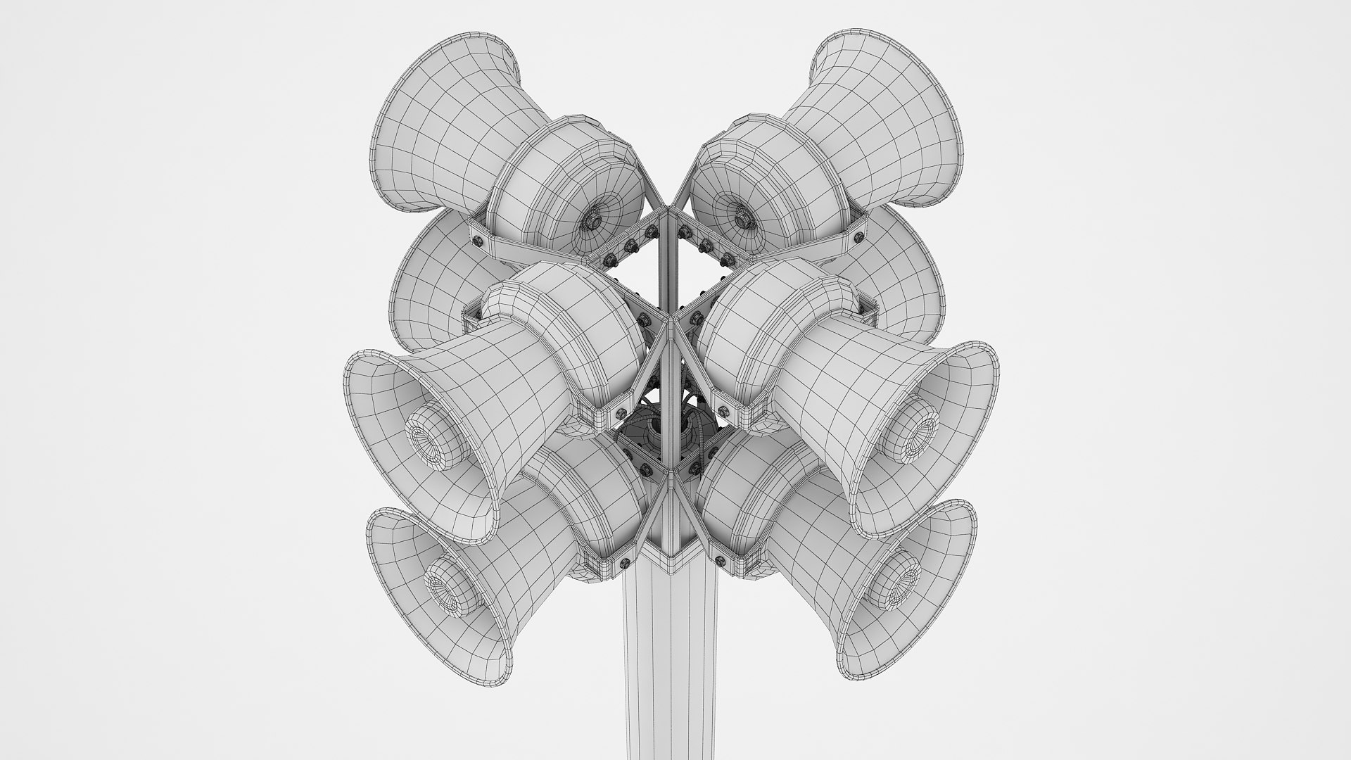 3D Outdoor Warning Siren Model - TurboSquid 1438784
