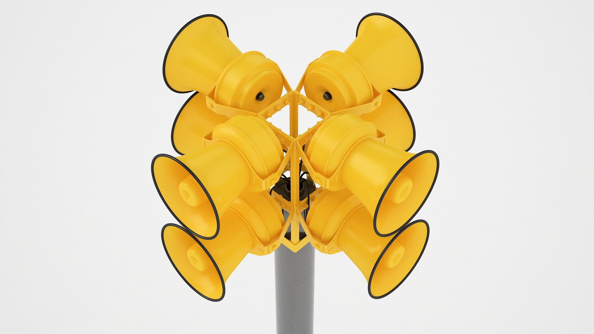 3D Outdoor Warning Siren Model - TurboSquid 1438784