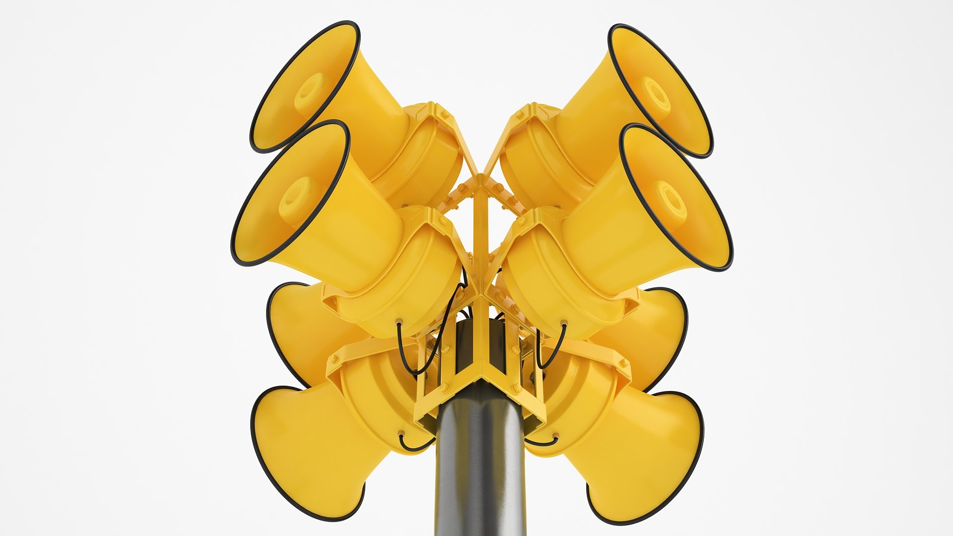 3D Outdoor Warning Siren Model - TurboSquid 1438784