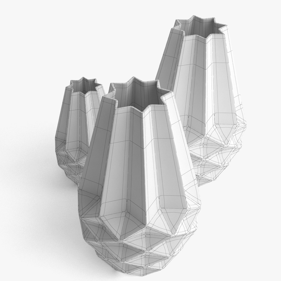 3dsmax bolia facet vases